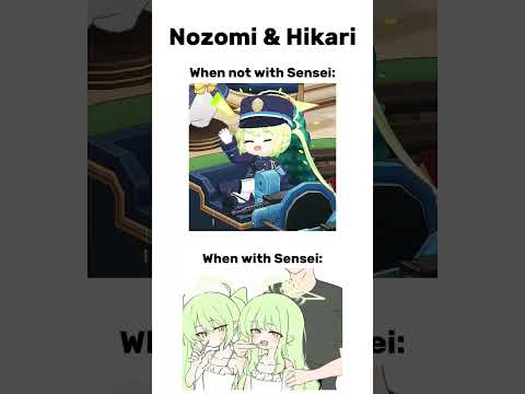 Serve and protect, but only Sensei #bluearchive #nozomi #hikari #sensei #bluearchiveshorts