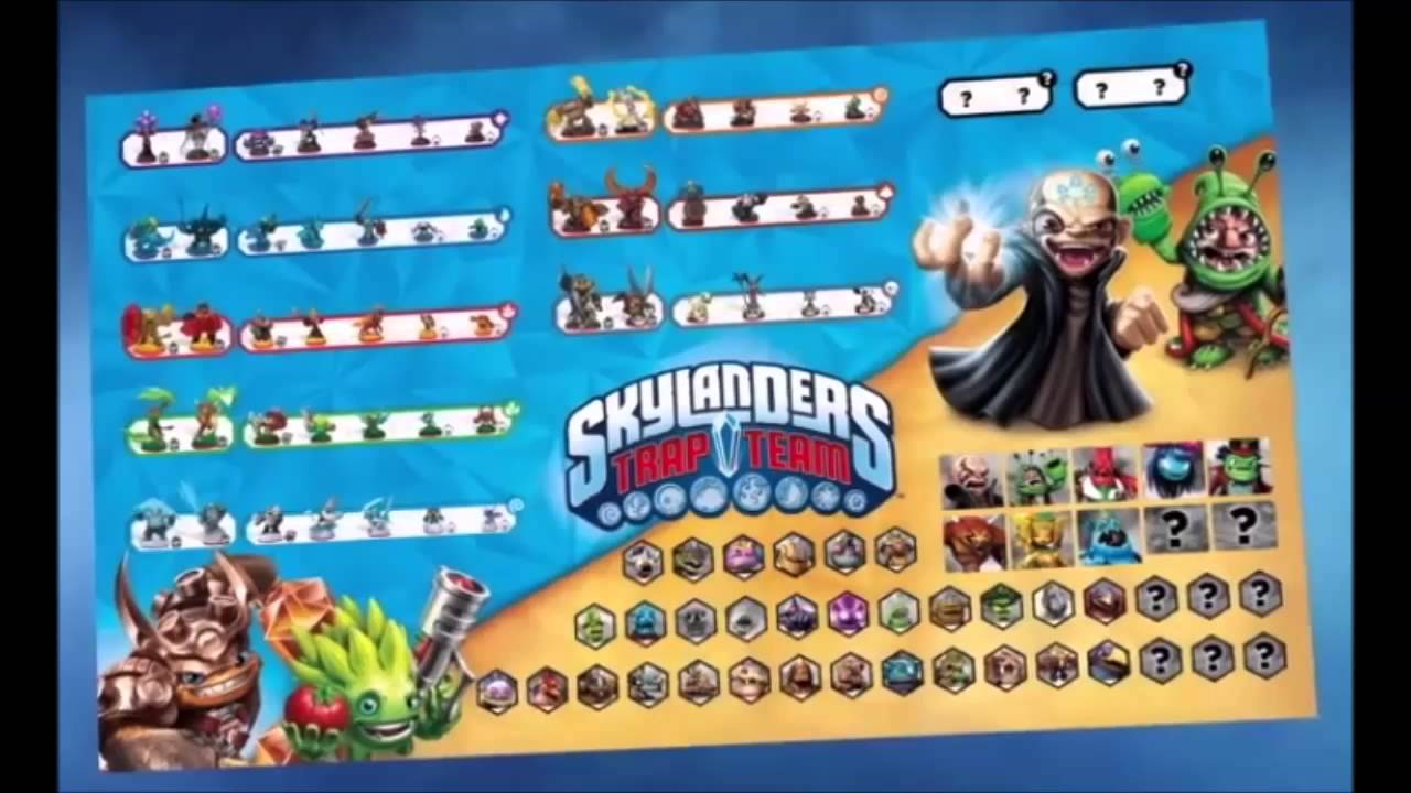 Glimpse of Skylanders Trap Team Character Poster