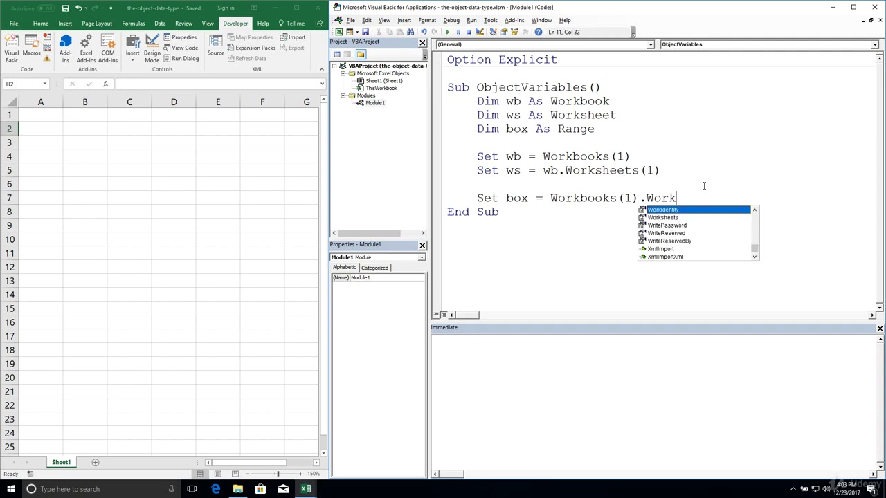 Microsoft Visual Basic - The Object Data Type