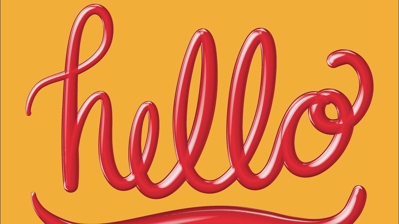 Vibrant and Shiny 3D Lettering in Procreate | Tutorial