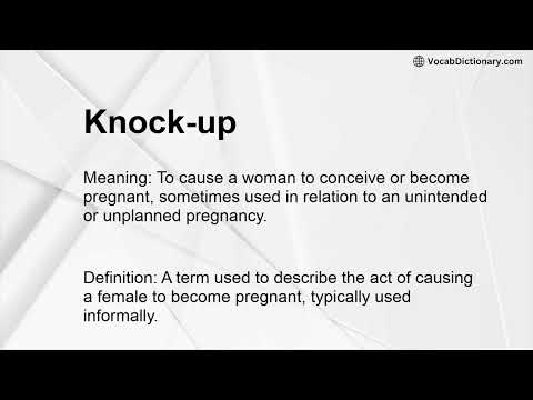 Knock-up Meaning