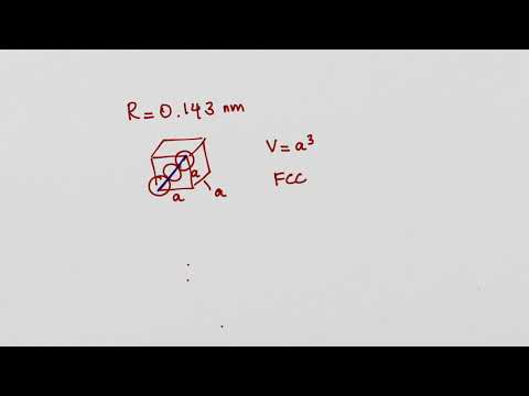 Example unit cell volume