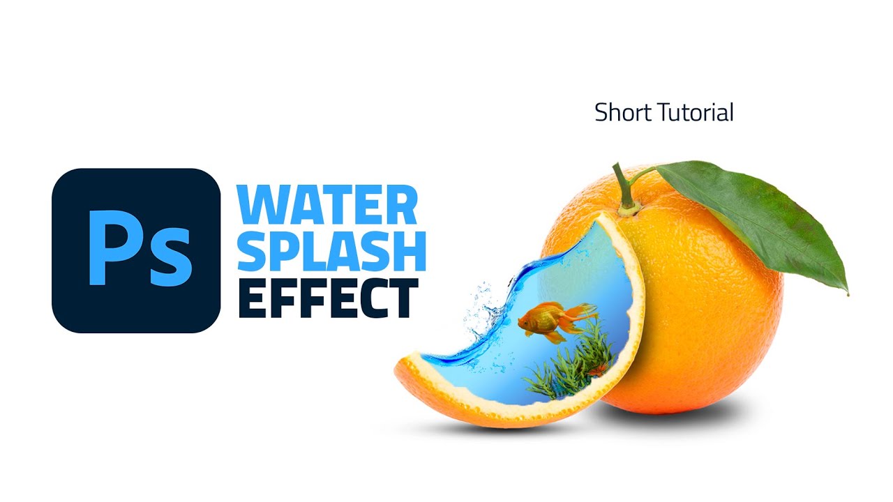 Water Orange Splash Effect | Photoshop Tutorial