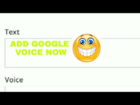 ADD GOOGLE VOICE IN YOUR VIDEO NOW!!