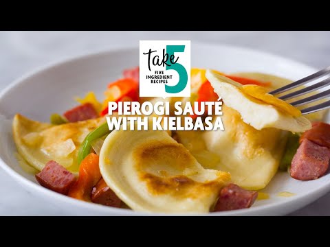 How to Make Pierogi Sauté with Kielbasa | Take 5 | SavoryOnline