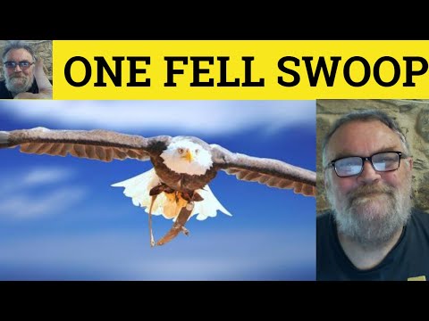 🔵 One Fell Swoop Meaning - In/At One Fell Swoop Examples - Idioms - One Fell Swoop Defined