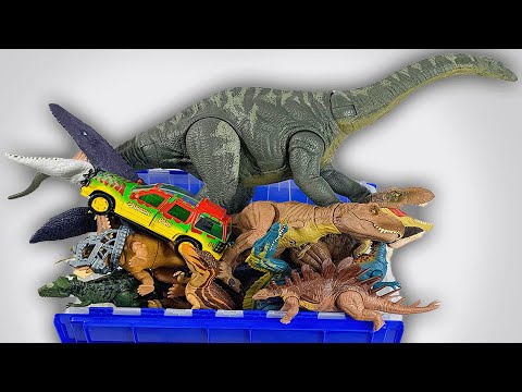 HUGE Jurassic World Dinosaur Figure Unboxing Haul | T-Rex, Apatosaurus, Mosasaurus, and More!