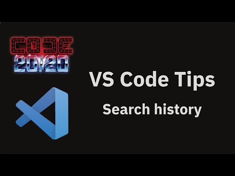 VS Code tips — Search history