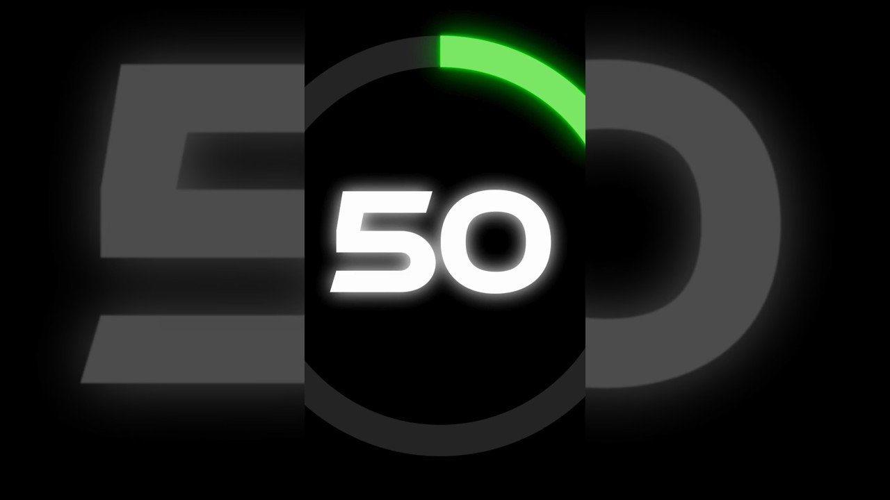 50 second timer ⏳, countdown 50 second , Fifty second Timer , Fifty second countdown   #timervideo
