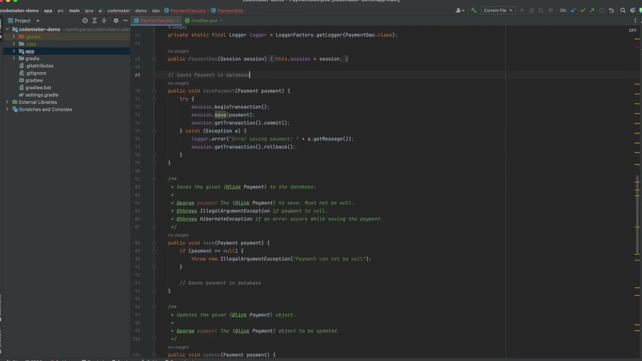 CodeMaker JetBrains Plugin: Inline Code Generation