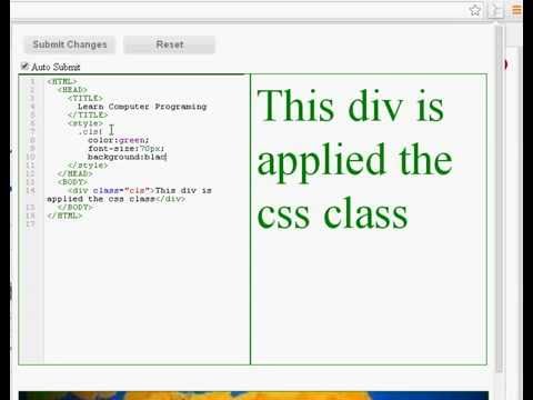 HTML CSS Editor Chrome Extension