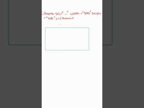 HTML Iframes Explained in 30 Seconds #learntocode #html #shorts