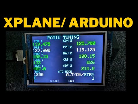 XPLPro / Arduino CDU Display with 9486 Mega Shield