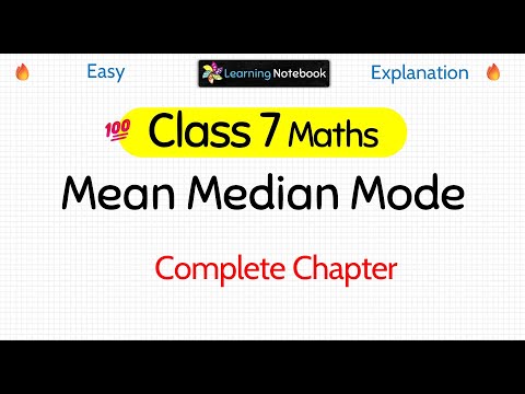 Class 7 Mean Median Mode