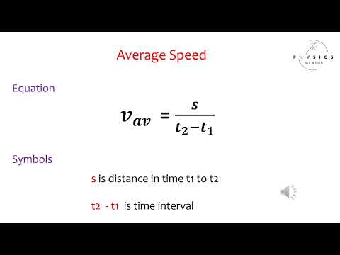 Kinematics: Average and instantaneous speed