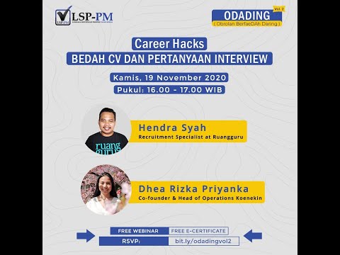 Bedah CV dan Pertanyaan Intervew #LSP-PM #sertifikasipasarmodal