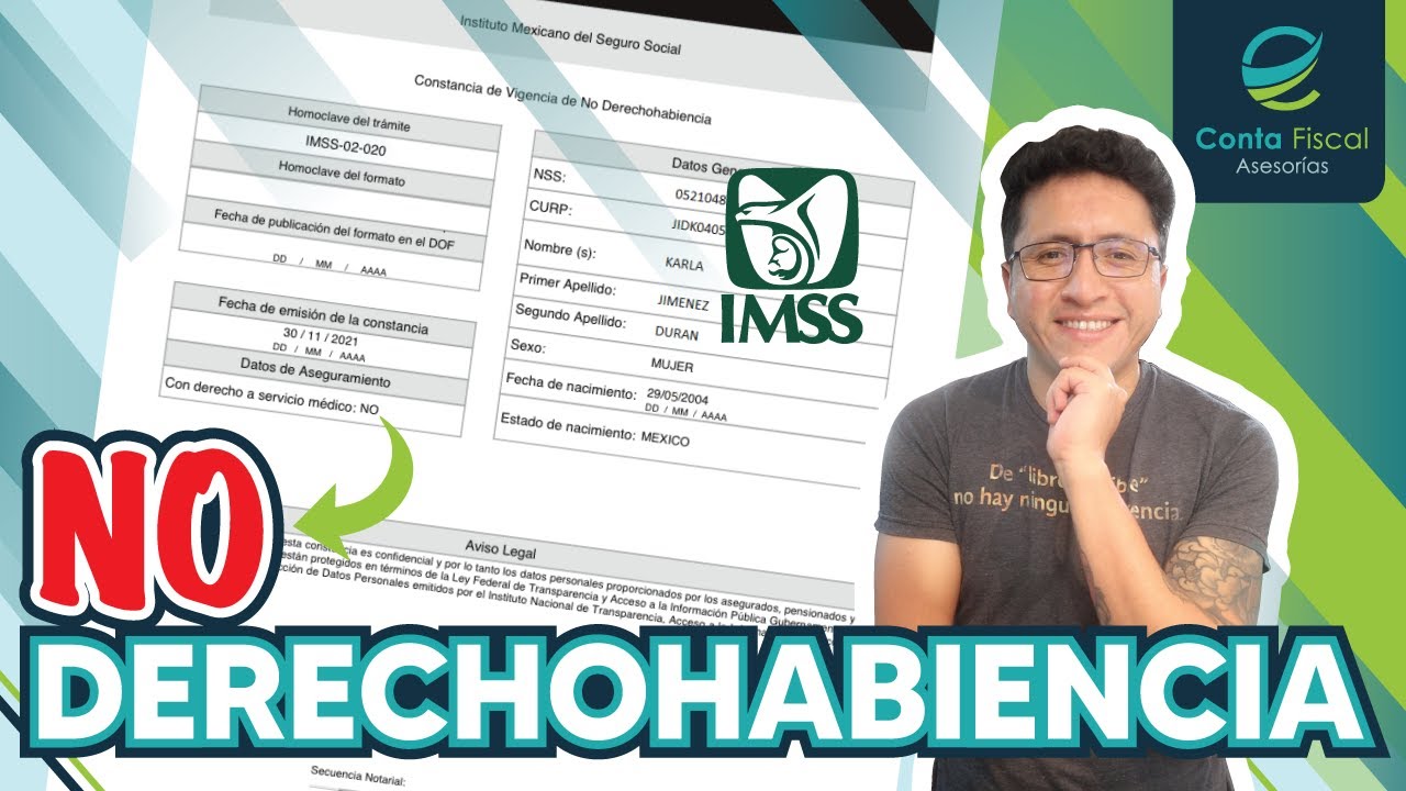 ►|🔥No tengo seguro social 🔥 Constancia de NO derechohabiencia, IMSS e ISSSTE 🔥