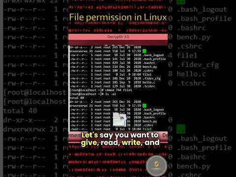 How to control File Permissions in Linux chmod | #Linux #Unix #shorts