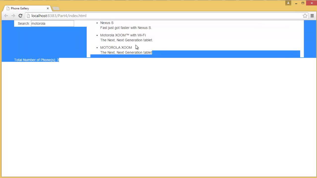 Angular JS Tutorial Part 4