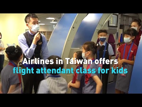 Airlines in Taiwan offers flight attendant class for kids