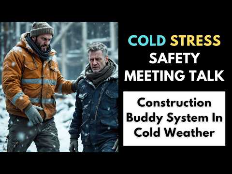 Cold Stress Safety Meeting Toolbox Talk: Construction Buddy System In Cold Weather (OSHA)