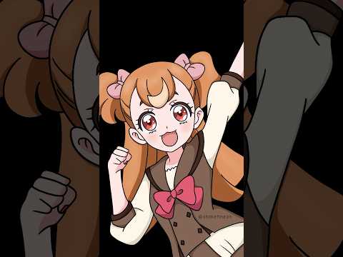 Drawing Komugi Inukai From Wonderful PreCure! #anime #digitalart #foryou #shorts