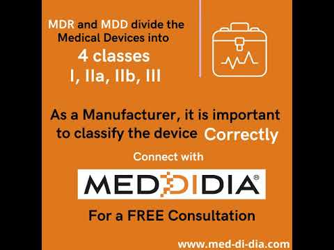 MDD MDR Classes of Medical Device