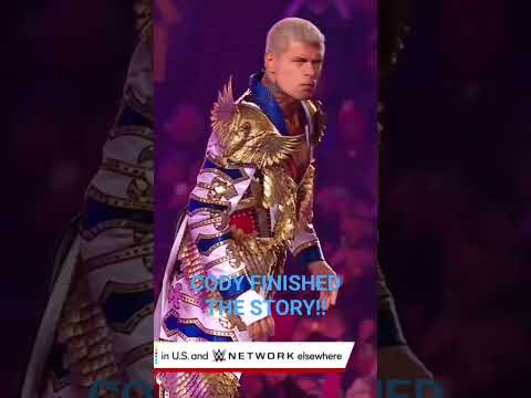 CODY RHODES FINISHED THE STORY!! #wwe #wrestling #wweraw