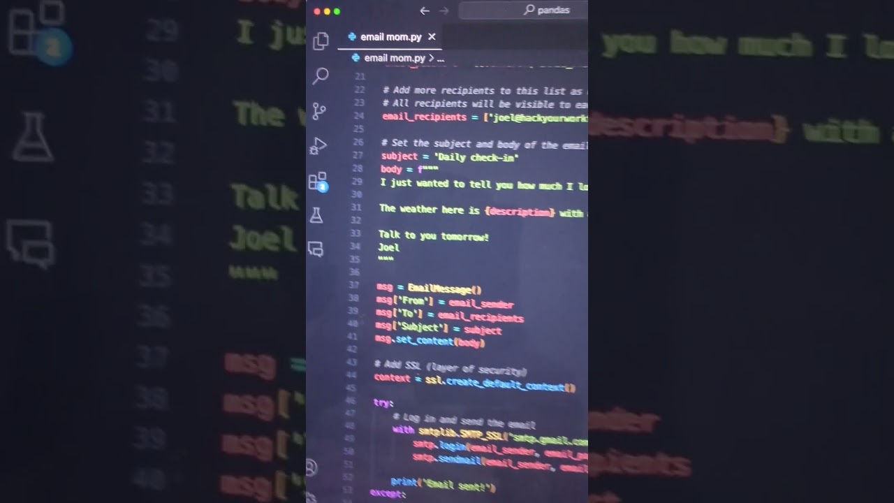 Send emails with PYTHON #programming #python