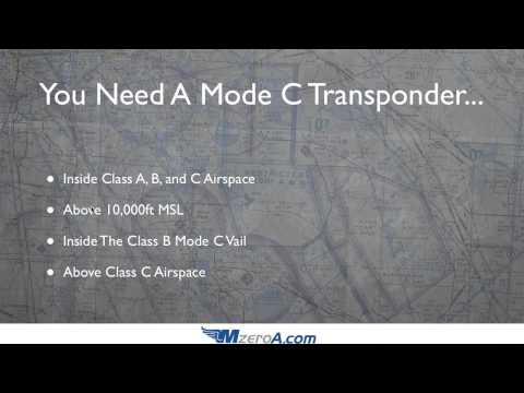 When Do You Need A Mode C Transponder? - Day 25 #31DaySPC