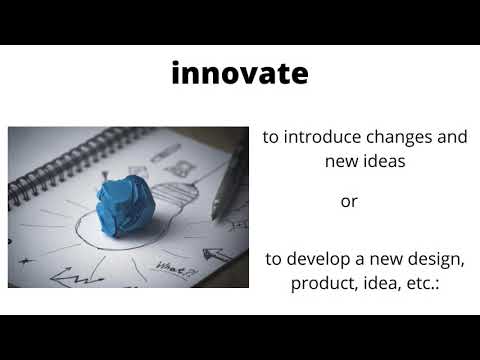 Learn a word a day - innovate - Meaning and how to make sentence