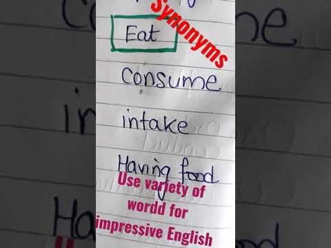 synonyms of EAT for #IELTS & #English#shorts