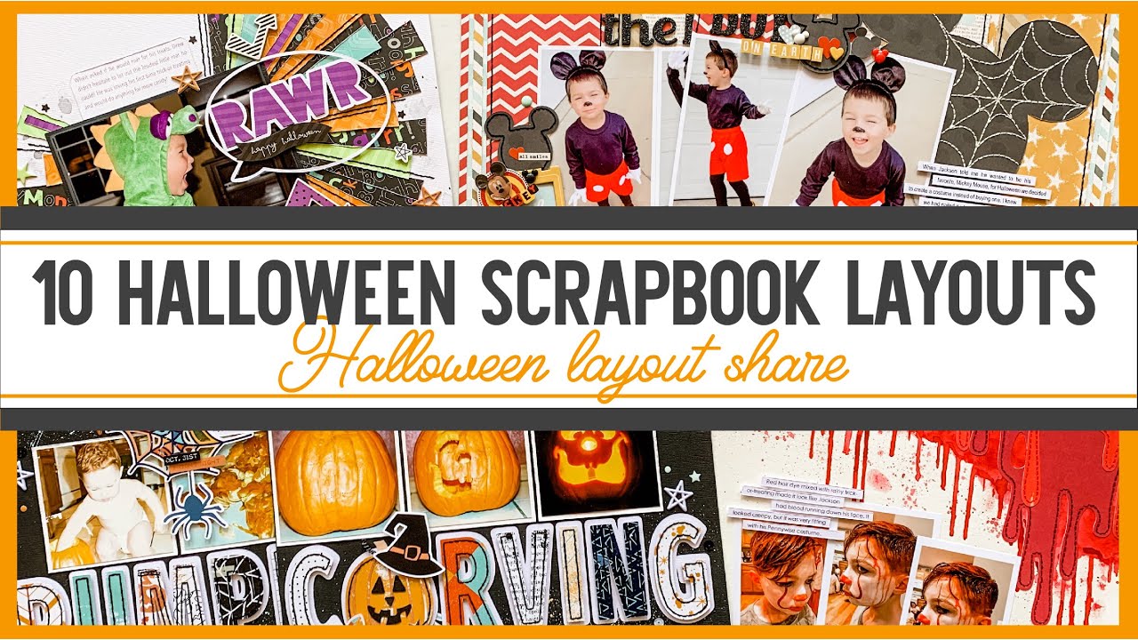 10 Halloween Scrapbook Layouts | Scrapbook Ideas for Halloween