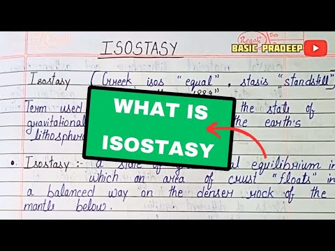 What is Isostasy || Isostasy || #geology