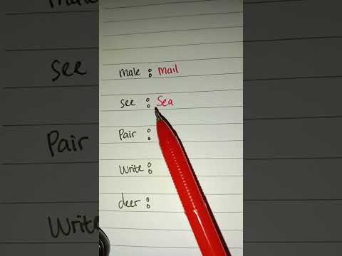 Contoh kalimat homophone, ada yang tau artinya apa? #shorts #english #homophones #learning