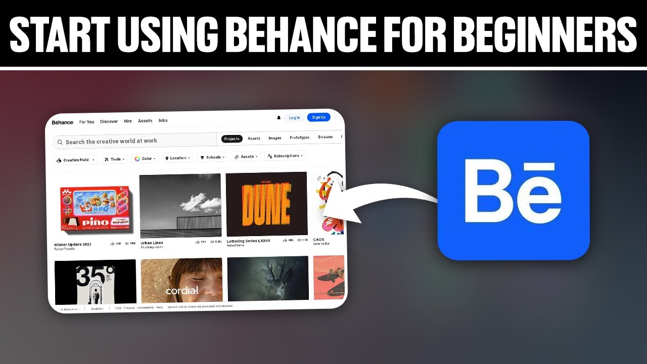 How To Start Using Behance For Beginners ! (Full Tutorial)