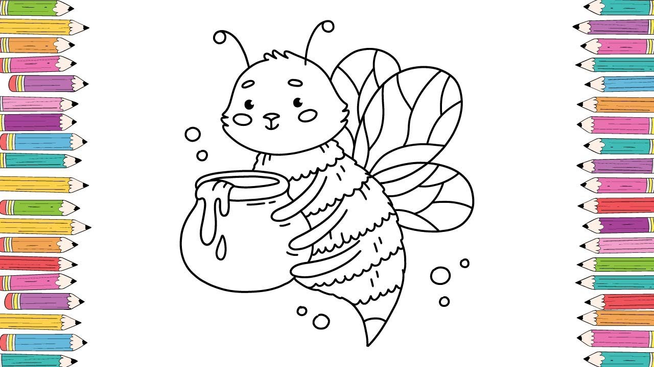 Buzzing Fun: Bee Coloring Pages for Kids - Educational and Entertaining!