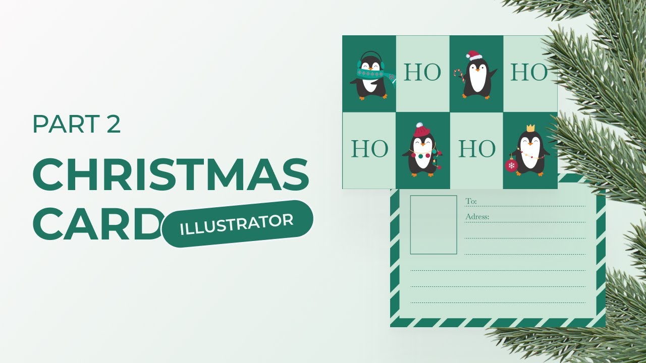 Christmas Card in Illustrator: Tutorial by MasterBundles | PART 2