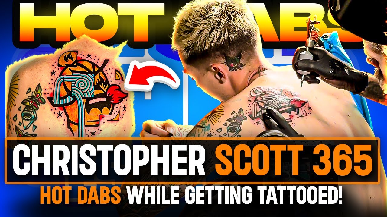Hot Dabs While Getting Tattooed! Christopher Scott 365 x Hot Dabs Pod