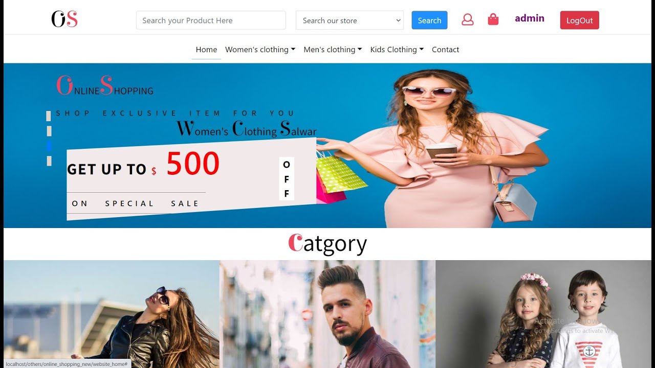 ECommerce Website PHP  MYSQL | online shopping website php #Laravel #codeigniter4