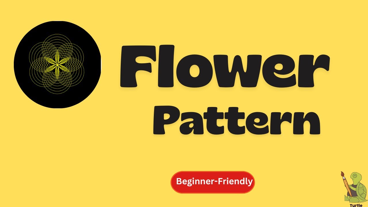 Code a flower in 5 minutes! Python turtle for Beginners
