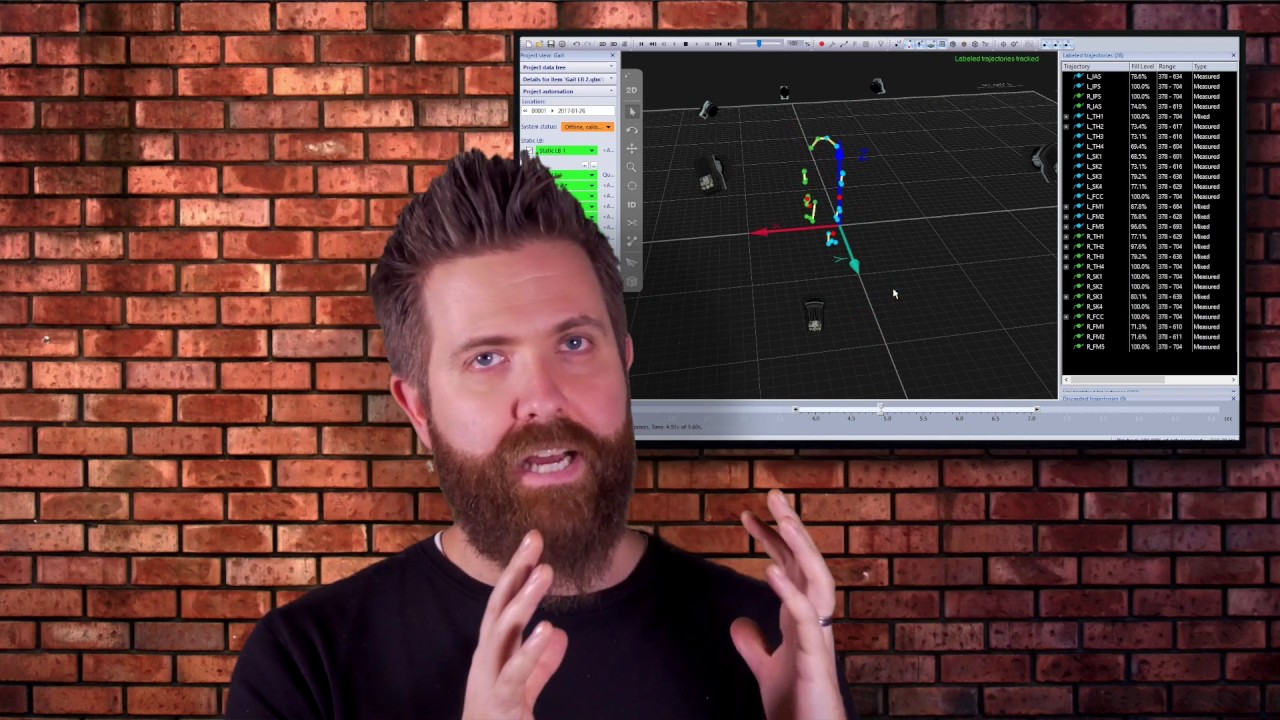 Exporting your motion capture data for analysis