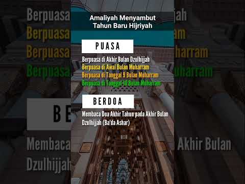 Amaliyah Tahun Baru Hijriyah #shorts #salaf