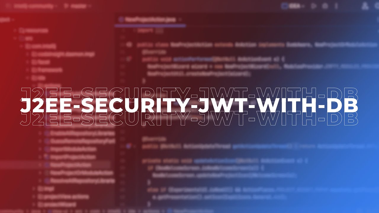 J2EE Security JWT with DB Demo | Java EE JWT Authentication & Authorization
