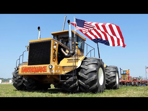 Half Century of Progress Show 2023 - RITE 750 "Earthquake" Tractor Plowing | Pure Sound