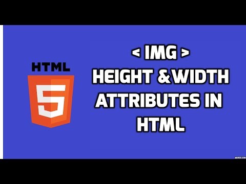 Image height and width attributes in HTML | HTML5 Tutorial