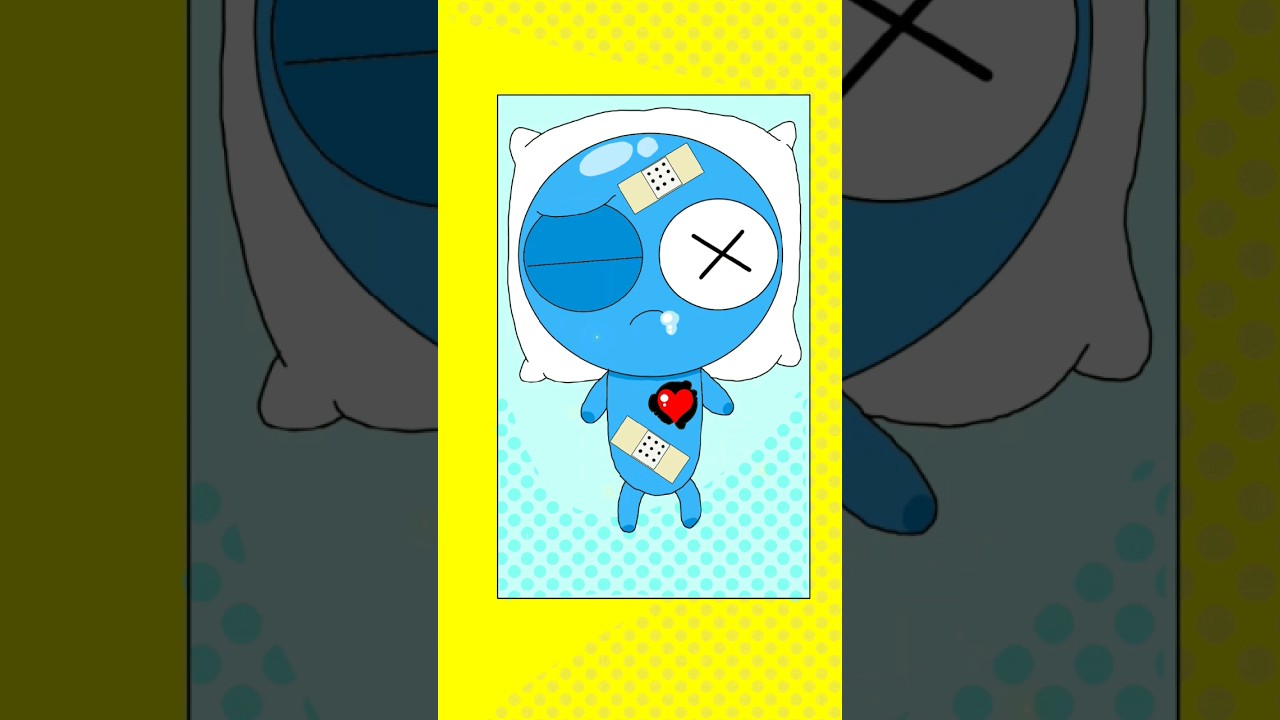 Save rainbow friend blue #cute #animation #cartoon #shorts #roblox #rainbowfriends