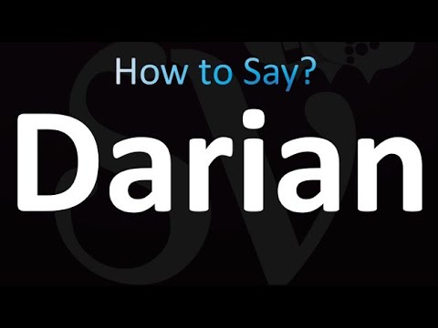 How to Pronounce Darian (correctly!)