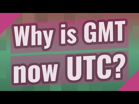 Why is GMT now UTC?