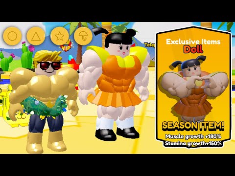 I Unlocked Squid Game Doll Trainer in Gym Star Simulator